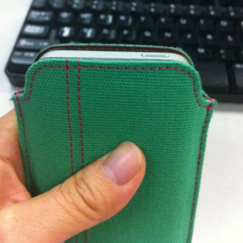 iPhone SE Case I For iPhone SE and 5 Sanitizing in Aqua Green Canvas ...
