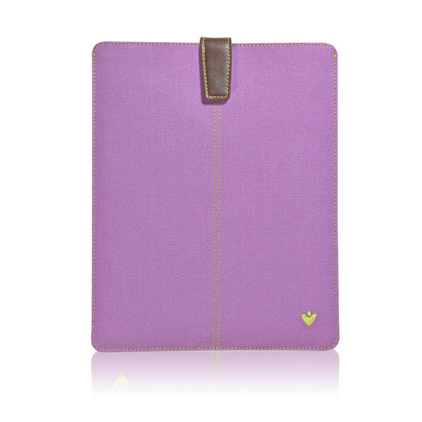 Canvas iPad Case | Light Purple | Screen Cleaning Sanitizing Sleeve ...